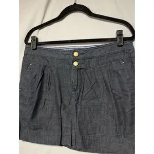 Gap 1969 | Skirts | Gap Womens Chambray Denim Mini Skirt Dark Wash ...